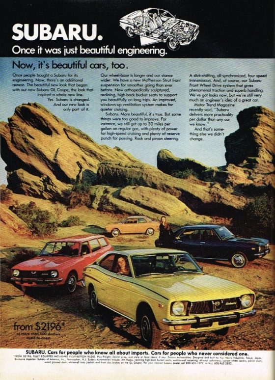 1973 Subaru Advertisement - The 70s