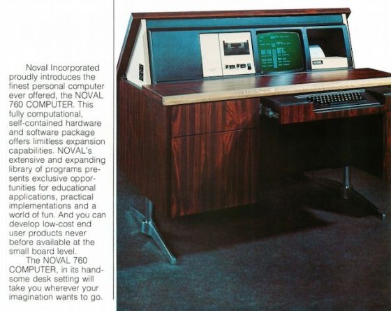 1977 Noval home desk computer - The 70s